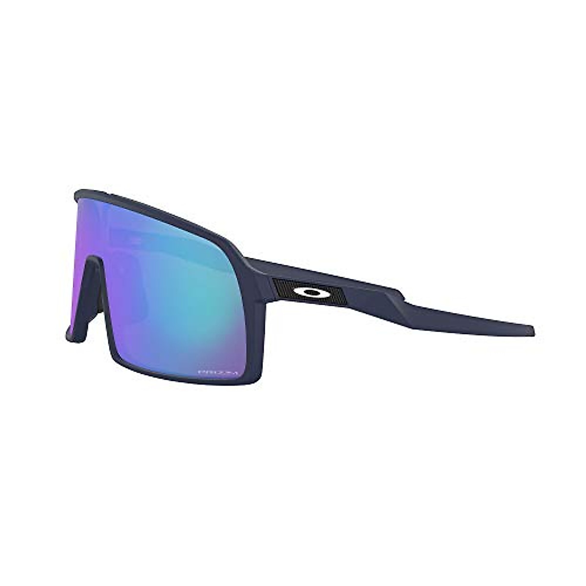 Oakley Men's OO9406A Sutro Low Bridge Fit Rectangular Sunglasses, Matte Navy/Prizm Sapphire, 37 mm