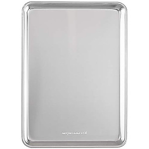 AmazonCommercial Aluminum Baking Sheet Pan, 1/2 Sheet, 17.9 x 12.9 Inch, Pack of 2