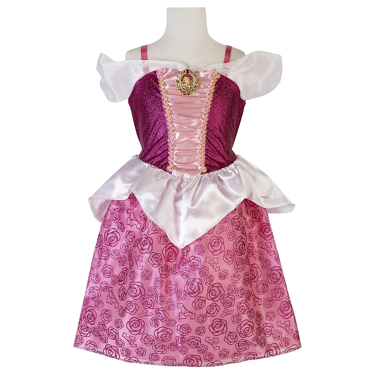 Disney Princess Aurora Dress Costume for Girls, Perfect for Party, Halloween Or Pretend Play Dress Up, 4-6X
