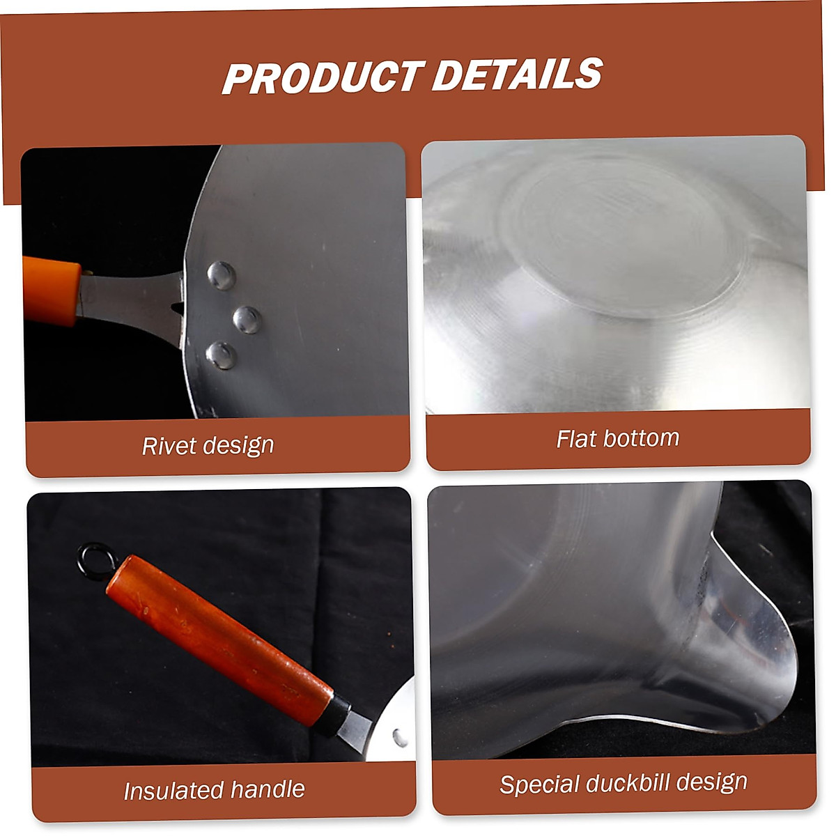 CurcKua Candy Melting Pot Candy Melter with V Spout Cast Iron Wok with Heat Resistant Handle Stainless Steel Tanghulu Sugar Dipping Pan Candy Melter Pot Tanghulu Pot