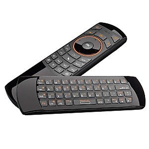 Rii Mini K25 Multifunction Portable 3 in 1 2.4GHz Wireless Fly Mouse Keyboard and Remote Control with Rechargeable Li-ion Battery for PC, Laptops, Linux, Android Tv Boxs, Windows, Windows, IPTV