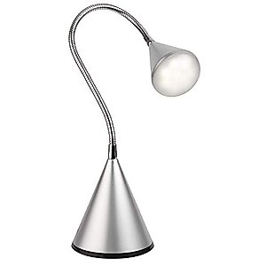 OttLite LED Cone Desk Lamp, Silver