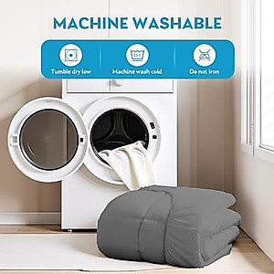 Cal King Mattress Topper, Extra Thick Mattress Pad Cover for Back Pain with Soft Down Alternative Fill, Cooling Breathable Pillow Top Protector with 8-21 Inch Deep Elastic Pocket (72x84 Inches, Grey)