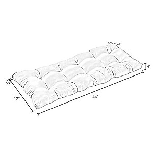 South Pine Porch Asbury Park 44-inch Swing/Bench Cushion, 1 Count (Pack of 1)
