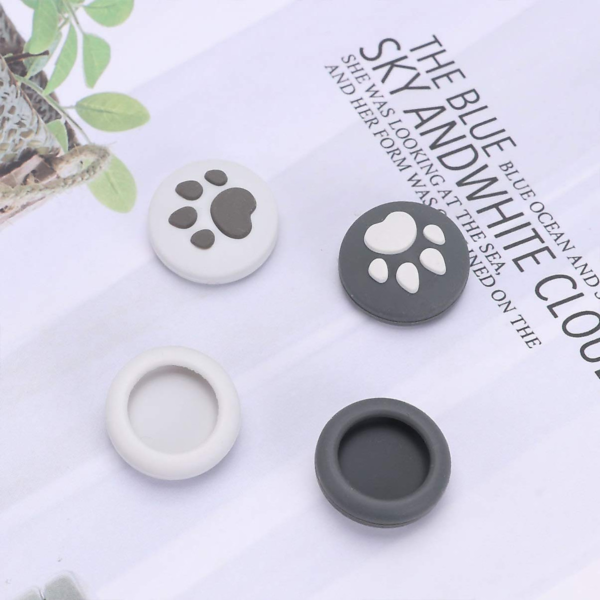 4pcs Joystick Sleeve Silicone Rocker Cap Cat Claw Design Rocker Cap Joystick Cover Rocker Protective Cap