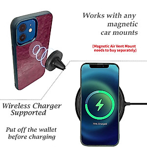 MODOS LOGICOS Crossbody Bag for iPhone 13 6.1", [Shoulder Wrist Straps] [Zipper Storage] [11 RFID Card Slots 3 ID Window] PU Leather Purse with Removable Inner Magnetic TPU Case - Wine Red