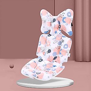 Universal Baby Stroller Seat Liners Baby Pushchair Cushion Pram Liner Stroller Cushion Seat Pad Liner Soft Thicken Stroller Soft Cotton Insert with Mattress Stroller Seat Liner Head Neck Body Support