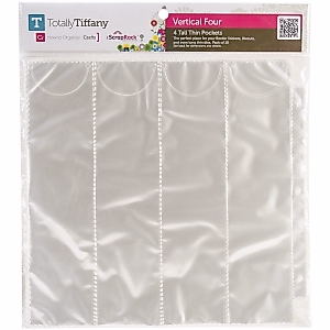 Totally-Tiffany SRSP-P59 Scrap Rack Basic Storage Page, Vertical Quad, 10-Pack