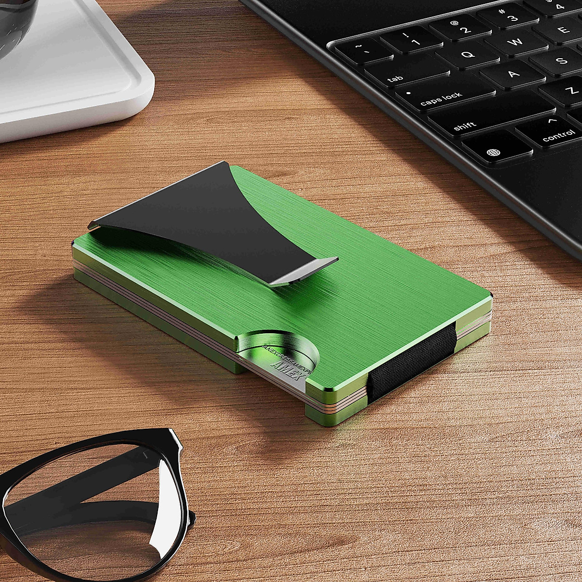 Metal Wallet for Men Slim Minimalist-Mens Wallet with Money Clip Removeable, Credit Card Holder Wallets for Men Gift