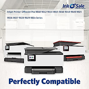 INK E-SALE Remanufactured 962 Ink Cartridge Replacement for HP 962 962XL Ink Cartridge 4-Pack for use with HP OfficeJet Pro 9010 9012 9014 9015 9016 9018 9020 9025 9026 902x Printer