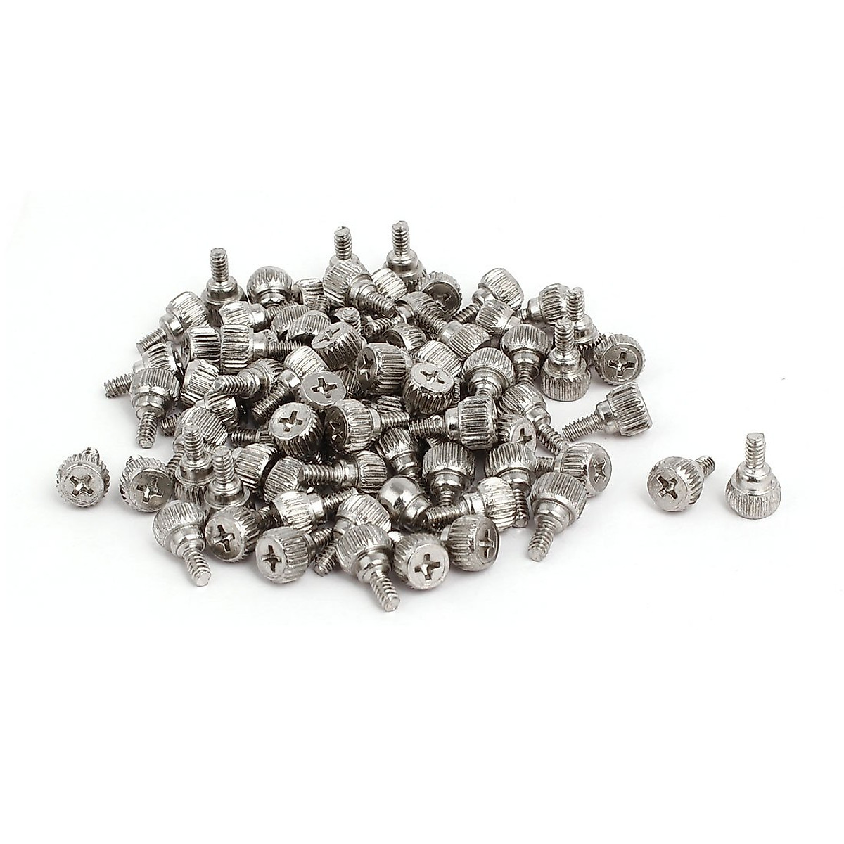 Aexit 80 Pcs Quality Parts M3.5x6mm Male Thread Metal Computer Desktop PC Case Thumb Screws Model:19as380qo470