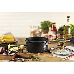 Kuhn Rikon Easy Pro Non-Stick Saucepan with Glass Lid, 7.05 inch/18 cm