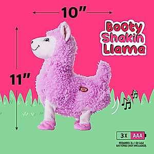 Booty Shakin Llama Plush - Battery-Powered Dancing Stuffed Animal Pets Alive - Little Live Pets Twerking Toys - Fur Real Pink Llama Toys for Toddlers - Toy Friends