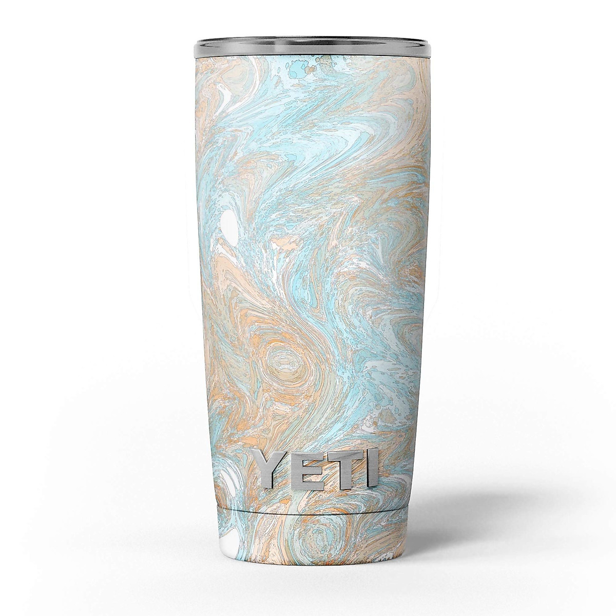 Design Skinz Slate Marble Surface V28 - Skin Decal Vinyl Wrap Kit Compatible with The Yeti Rambler Cooler Tumbler Cups