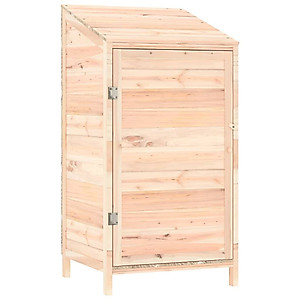 GOLINPEILO Wooden Garden Storage Shed, Outdoor Storage Cabinet, Garden Wood Tool Shed, Outside Wooden Shed Organizer for Yard, Patio, Deck and Porch, 21.7"x20.5"x44.1" Solid Wood Fir