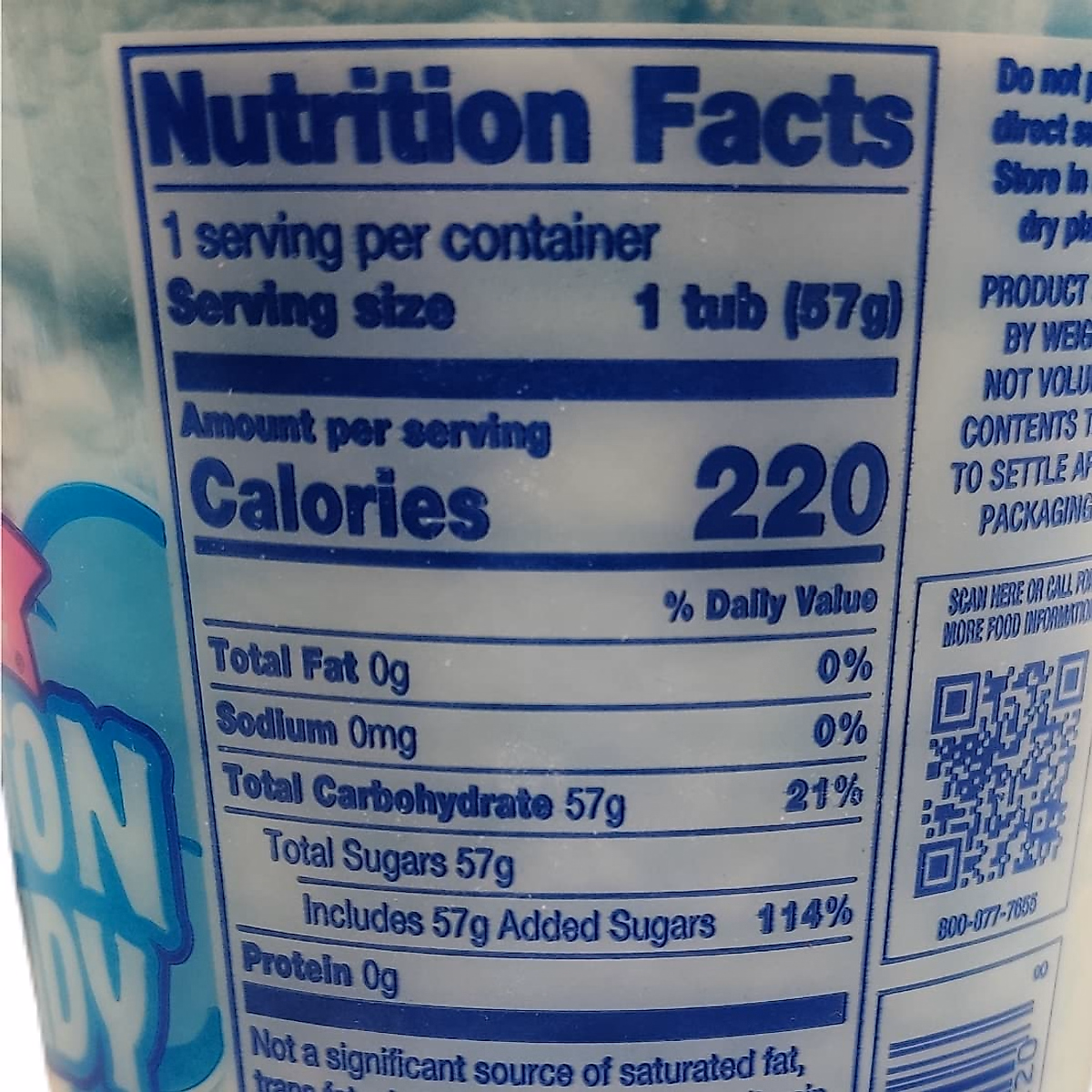 Blue! It's a Boy! Reveal Party -- Baby Shower - Parade Cotton Candy Cotton Candy, 2 - Tubs (2 oz each) 4 oz Total - Great for party, snack, fun