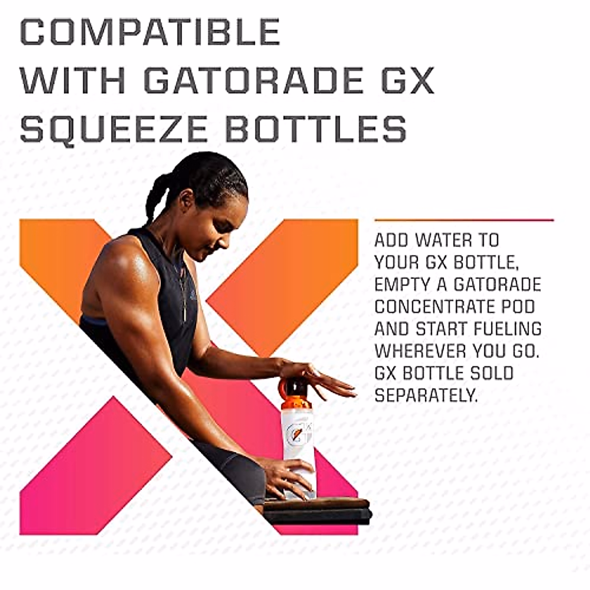Gatorade Gx Hydration System, Non-Slip Gx Squeeze Bottles Or Gx Sports Drink Concentrate Pods (4 Count) (Variery Pack)