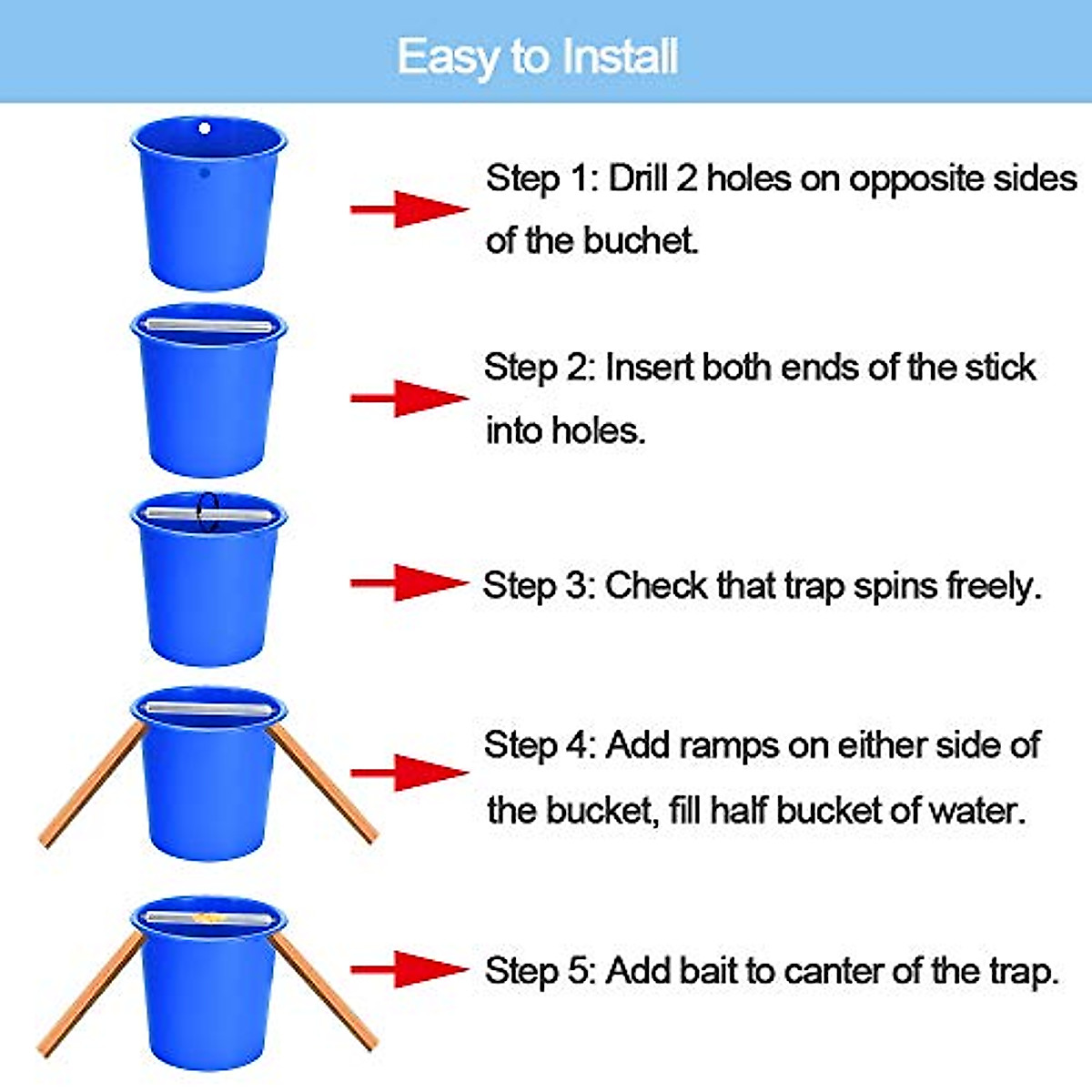 Gekufa Rolling Log Mouse Trap, Capture Mice, Rats, Other Pests & Rodents for Home, Warehouse, Garden, Farm - Roller Rat Trap