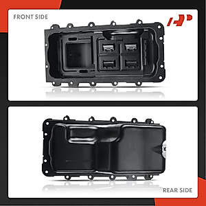 A-Premium Engine Oil Pan Sump with Drain Plug Compatible with Ford Expedition 2009-2014, F-150 2009-2010, Lobo 2009-2010, Lincoln Navigator 2009-2014, V8 5.4L