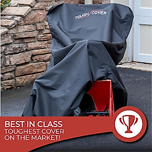 Tough Cover Snow Blower Cover - Certified Waterproof, Heavy Duty 210D Marine Grade Fabric - Universal Outdoor Protection for Snow Blower