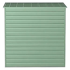 Arrow Select 6' x 4' Outdoor Lockable Steel Storage Shed Building, Sage Green
