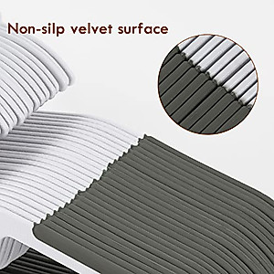 ATZJOY Non Slip Plastic Hangers 100 Pack Ultra Slim Heavy Duty Clothes Hangers Use for Wet & Dry Clothes