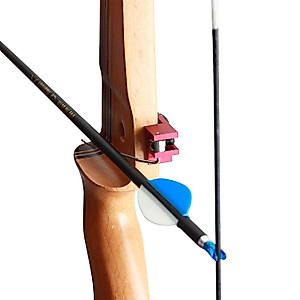 FENJANER Archery Arrow Rest Micro Magnetic Arrow Rest for Recurve Bow Hunting Shooting Accessories Right Hand (Red)