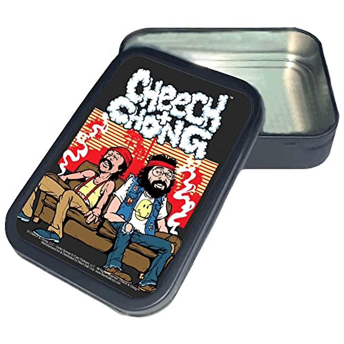 Stash Tins - Cheech & Chong - Cartoon Storage Container 4.37" L x 3.5" W x 1" H