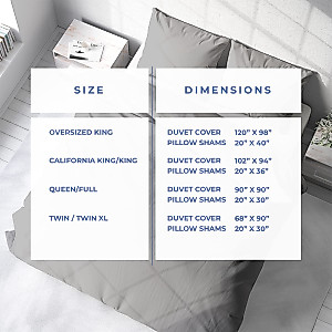 Kotton Culture Duvet Cover Full 3 Piece 100% Egyptian Cotton with Zipper Closure & Corner Ties Breathable All Season 600 Thread Count Soft Sateen Weave Comforter Cover (Queen/Full, Silver)