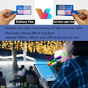 KEANBOLL 2-Pack Anti Blue Light Screen Protector for All-New Amazon Fire 7 Tablet 7-inch (12th Generation, 2022 Released), Blocking Blue Light Anti Glare Anti Fingerprint Filter