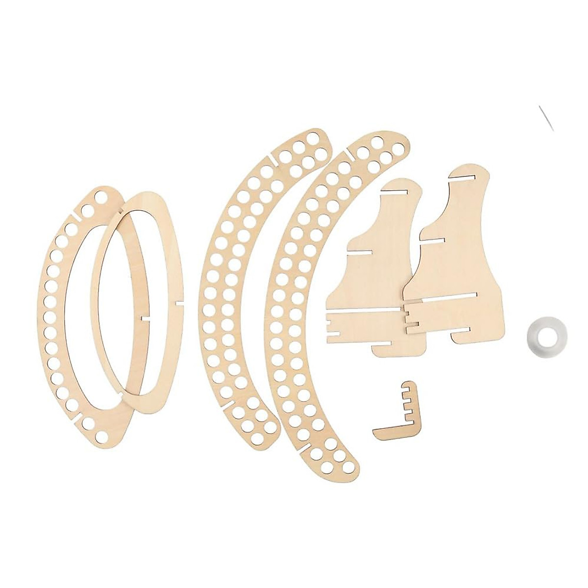 Pokinge Wooden Paint Brush Holder,105 Holes Desk Stand Paintbrush Organizer Paintbrush Holder Organizer Paint Brush Rack for Pencils Pens Paint Brushes