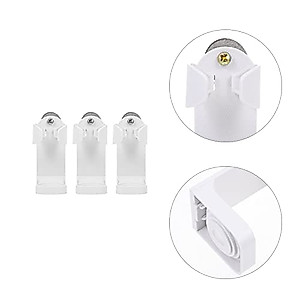 Mipcase Toy Parrot 3Pcs Bird Cage Food Holder Parrot Fruit Vegetable Clips Bird Cage Feeder Clips for Budgie Parakeet Cockatoo Macaw Cockatiel Conure, White Fruit Feeder