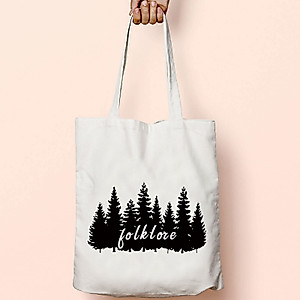 TOBGB Album Tote Bag Singer Fans Music Lover Gift Song Lyrics Gift Album Inspired Gift (Black Forest tote)