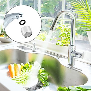 10pcs Faucet Aerators with 10pcs Gaskets, 55/64in Brass Shell Sink Aerator Replacement Female Thread Faucet Filter Parts for Bathroom Kitchen