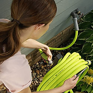 Flexzilla Garden Hose with SwivelGrip, 5/8 in. x 100 ft., Heavy Duty, Lightweight, Drinking Water Safe, ZillaGreen - HFZG5100YWS-E