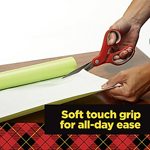 Scotch 8" Multi-Purpose Scissors, 2-Pack, Great for Everyday Use (1428-2)