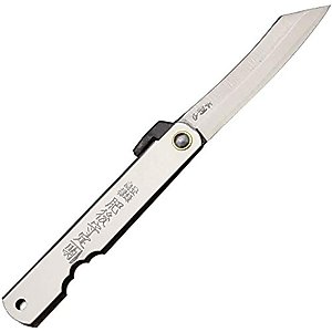 Higonokami Triple Layered SK Folder Folding Knife,2.625in,Stainless Handle, NO. 6 NO. 6 (Silver)