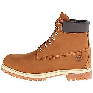 Timberland Men's 6 inch Premium Waterproof Boot, Rust Nubuck, 9.5
