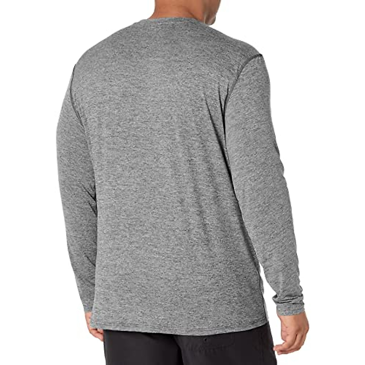 C9 Champion mens Long Sleeve Tech Tee T Shirt, Ebony Heather, Large US