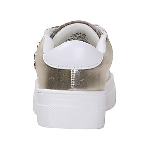 Mia Kids Big Girl's Jonny Sneakers Low Top Platform Gold/Leopard Sz. 5