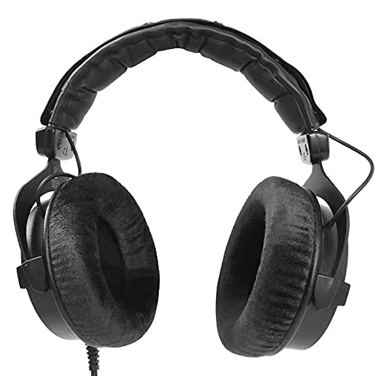 Upgrade Black Velvet Replacement Ear Cushion Earpads Compatible with Beyerdynamic DT990/dt990 pro / DT880 / DT770/PRO Headphones Memory Foam Ear Cups