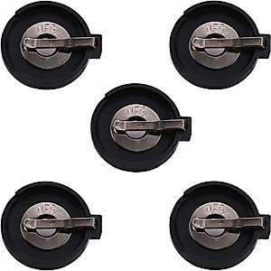 Heyiarbeit 5Pcs CR2430 Horizontal Coin Button Battery Holder Black Container Case Coin Cell Button Battery Socket Holder for 3V Button Battery