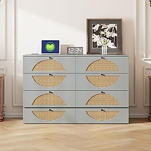 XD Designs Queen Size Murphy Bed with Large Storage Drawer and Charging Station, Versatile Traditional Solid Wood Murphy Bed Chest Cube Cabinet Bed, Convertible Space-Saving Design (Gray-TYX, Queen)