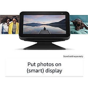 Certified Refurbished Echo Show 5 (2nd Gen, 2021 release) | Smart display with Alexa and 2 MP camera | Charcoal