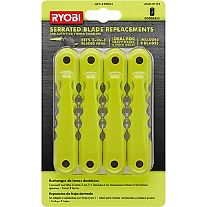 RYOBI Serrated Blade Replacement (8-Pack) AC052N1FB - Accessories for Auto Feed String Trimmers