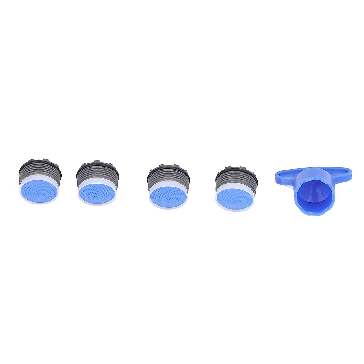 4Pcs .5mm Faucet Insert Filter Aerator Restrictor with Removal Wrench Water Saving Faucet Replacement Faucet Parts