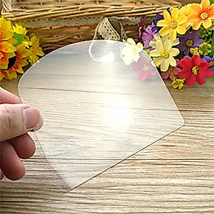 5PCS Flexible Transparent Plastic Cake Scraper Smoother for Bread Pastry Chef Bakery Cake Decorating Supplies