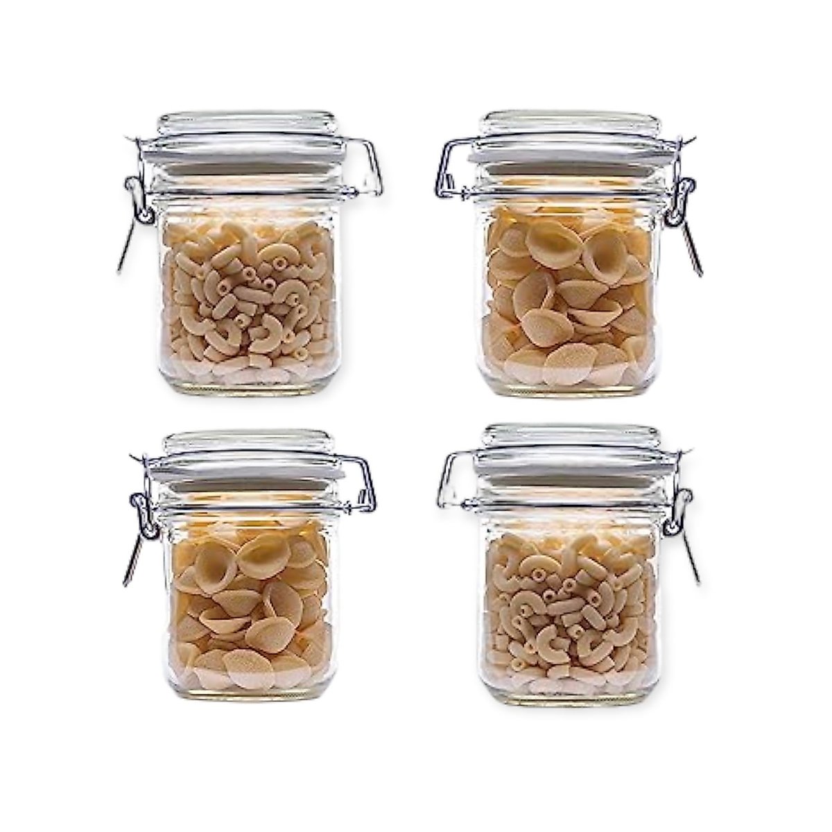 Jartastix 12oz Swing Top Jar Made in Germany - 4 Pack | Versatile Storage Solution for Preserving, Organizing, and Showcasing | Ideal for Fermenting, Storing Spices, Homemade Jams, and More