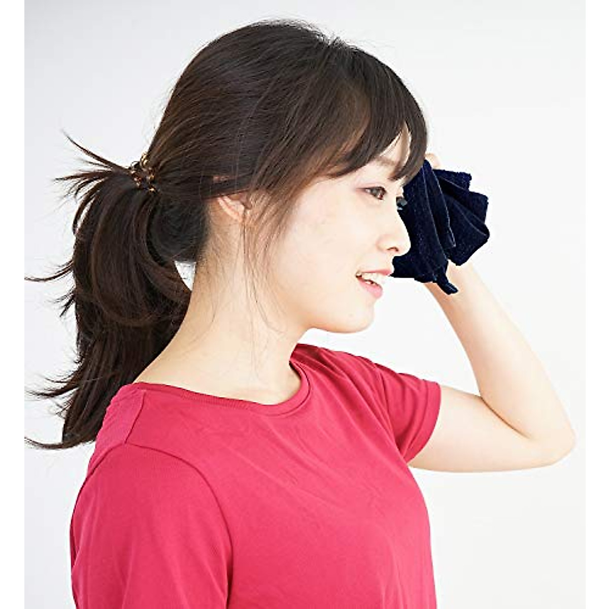 Utopia Towels Premium Bundle - Cotton Washcloths Navy (12x12 inches),Pack of 12 with Navy Hand Towels (16 x 28 inches), Pack of 6