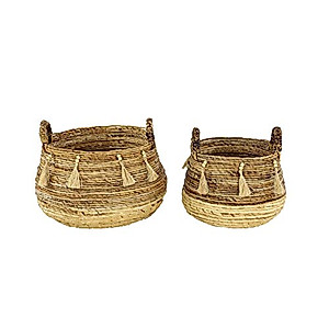 Deco 79 Storage Baskets, Medium, Brown